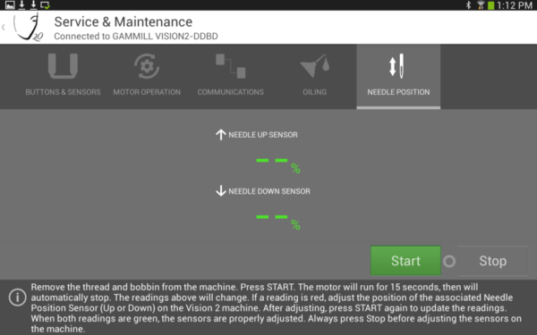 needle position | Gammill, Inc