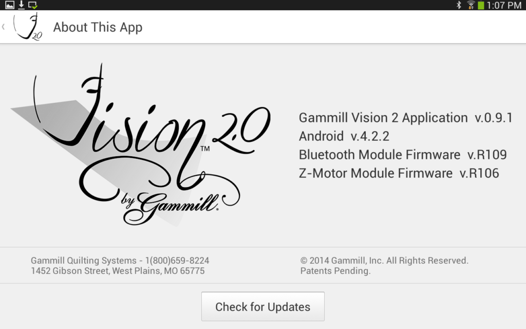 updates – check | Gammill, Inc