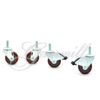Swivel Caster Set for Stand (2 Ea Locking & Non-Locking) | Gammill, Inc
